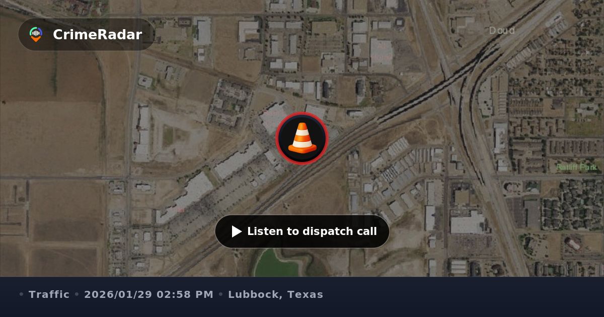 Traffic collision near Marsha Sharp Freeway, Lubbock TX | CrimeRadar