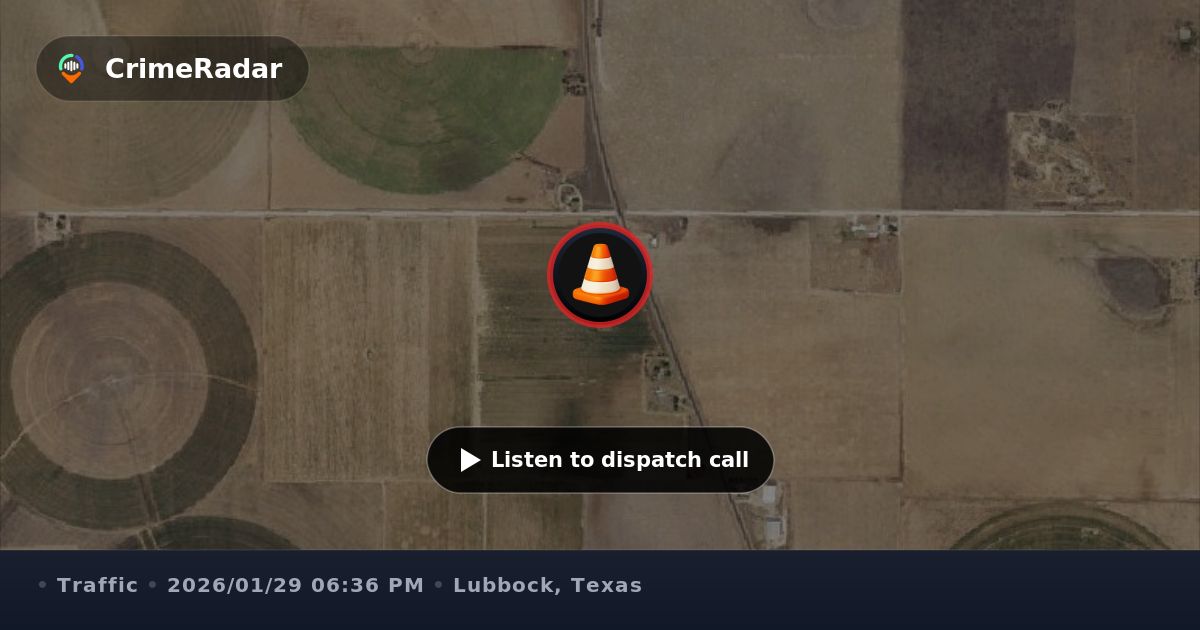 Vehicle crash reported near South Highway 84, Lubbock TX | CrimeRadar