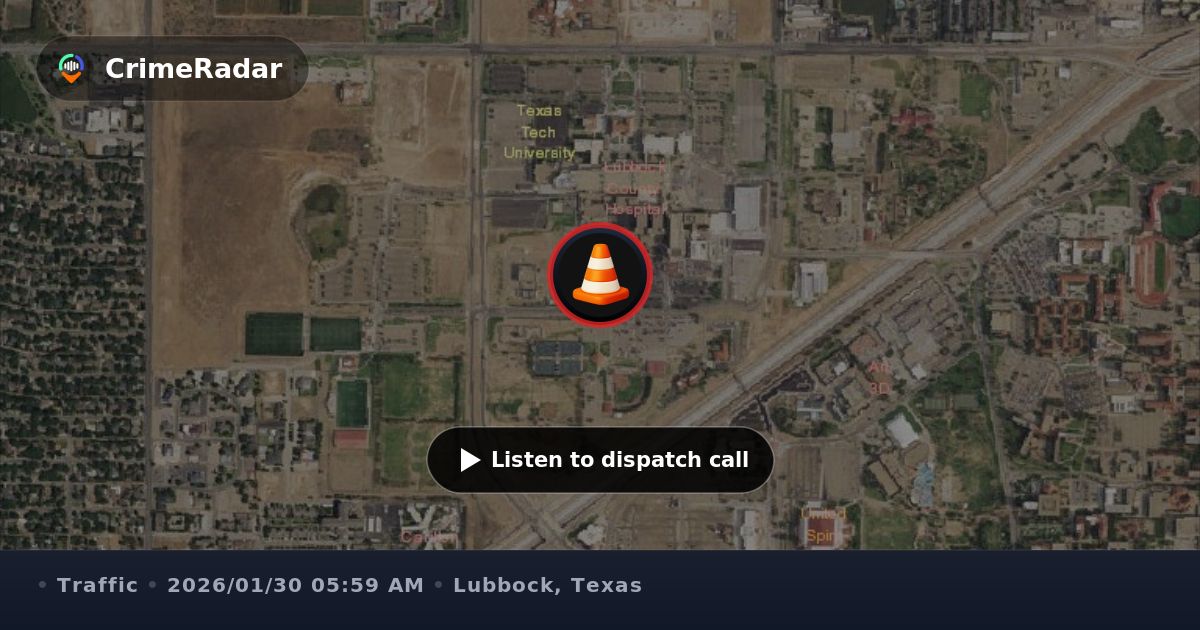 Units respond to possible crash near Texas Tech Parkway, Lubbock TX ...
