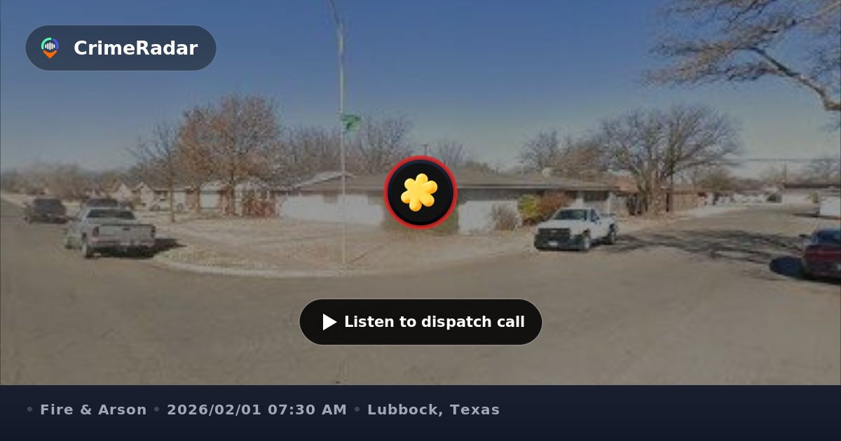 Fire crews respond to semi-truck blaze near 9th St, Lubbock TX | CrimeRadar