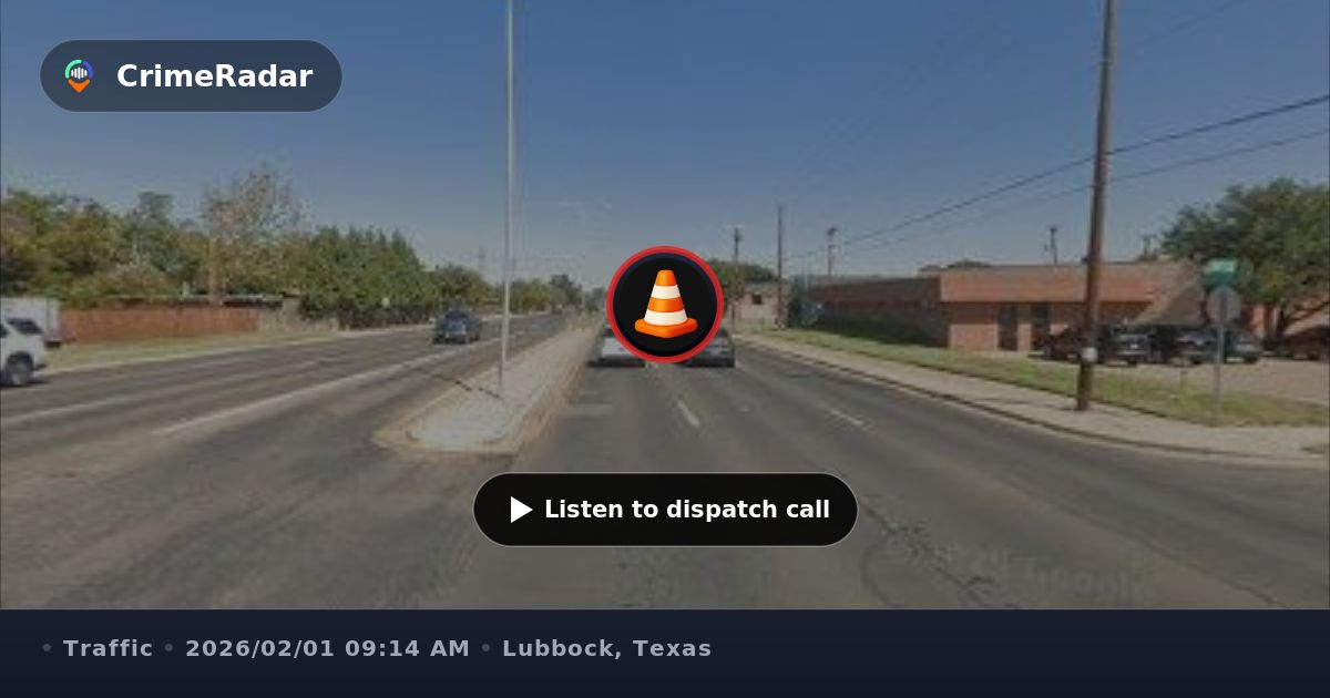 Traffic collision reported at 46th and University, Lubbock TX | CrimeRadar