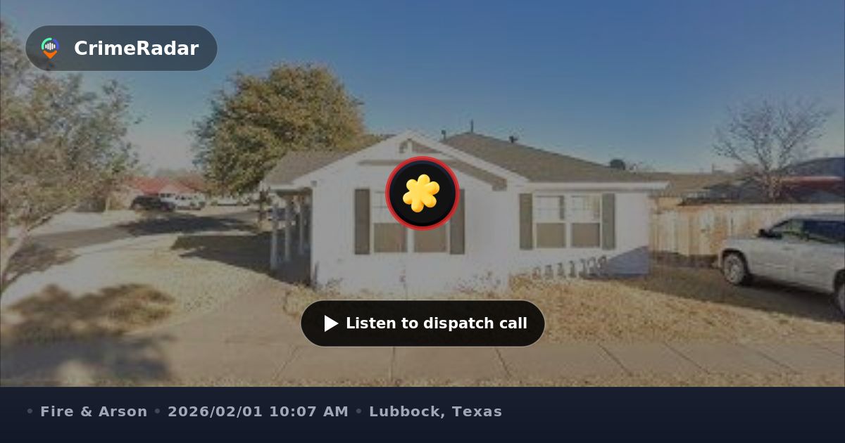 Fire crew responds to gas leak near Duke St, Lubbock TX | CrimeRadar