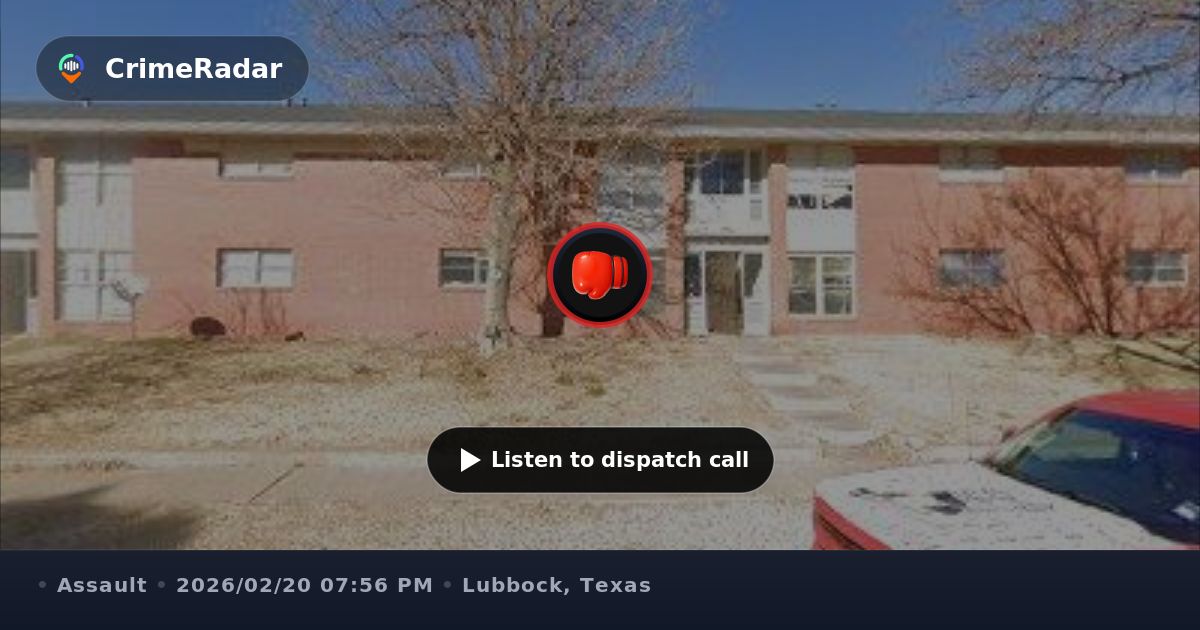 Man walking complex threatening to kill someone, Lubbock TX | CrimeRadar
