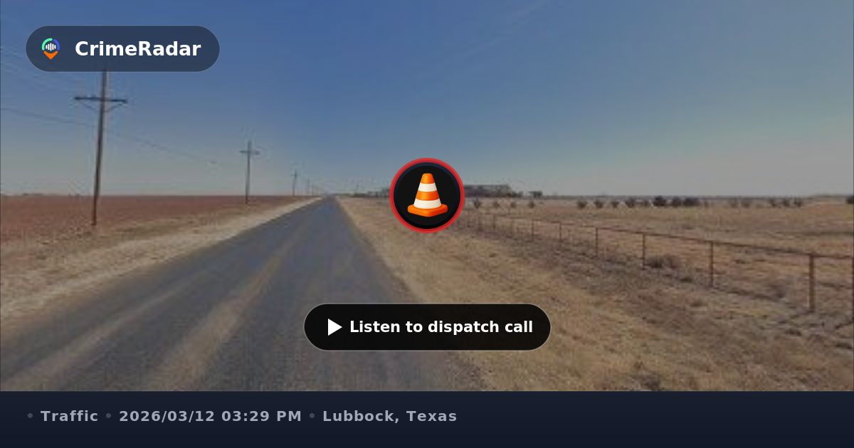 Traffic incident on Woodrow Road at interstate, Lubbock TX | CrimeRadar