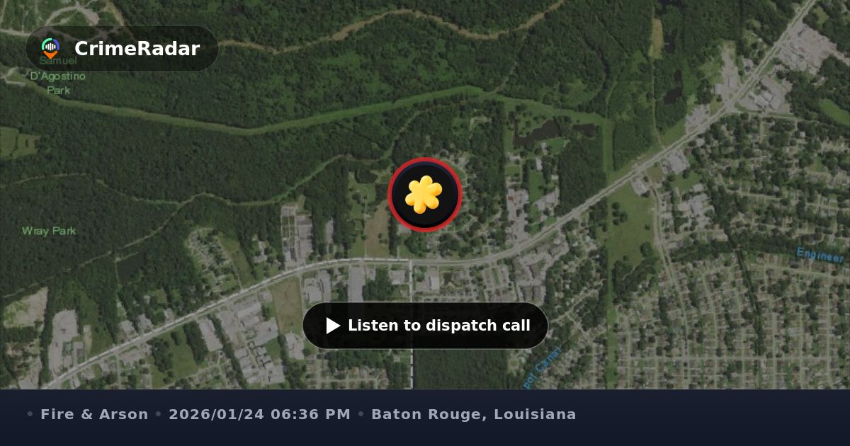 Possible carbon monoxide alarm on Green Ridge Dr, Baton Rouge LA ...