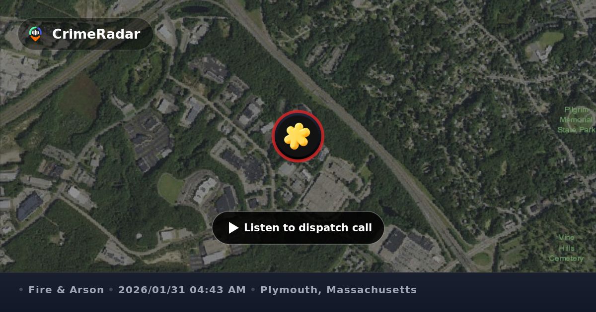 Firefighters check alarm near Armstrong Rd, Plymouth MA | CrimeRadar