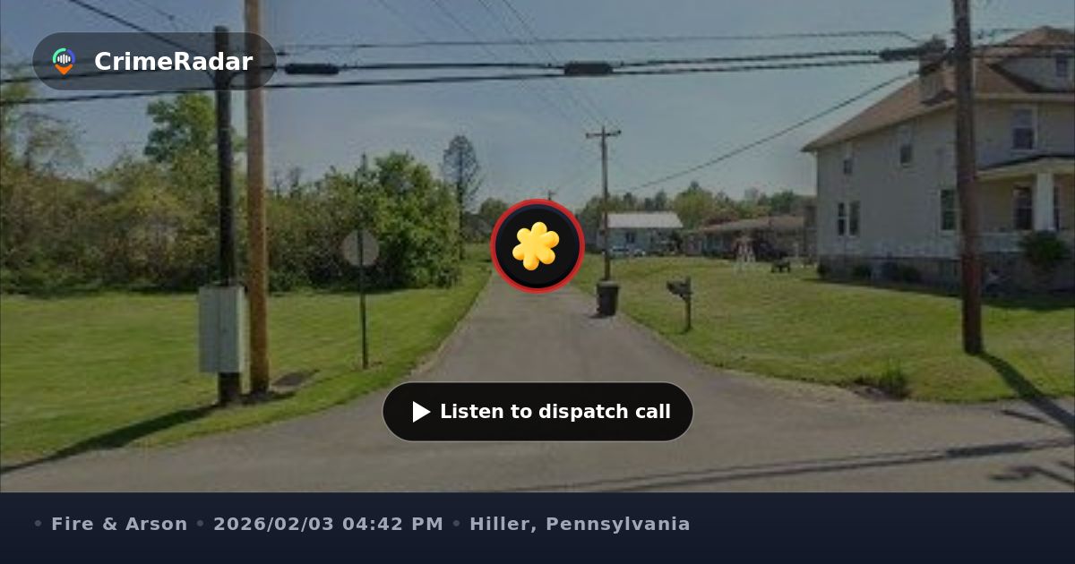Structure fire reported near Fayette and First streets, Hiller PA ...