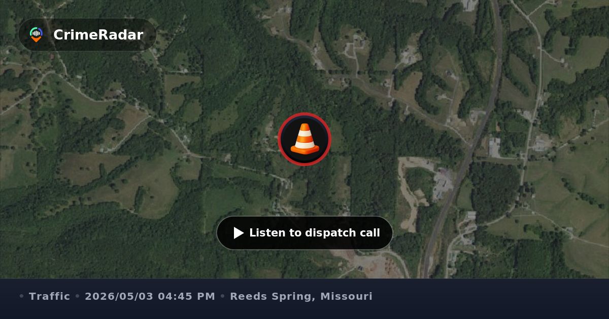 Vehicle rollover crash with person trapped, Reeds Spring MO | CrimeRadar