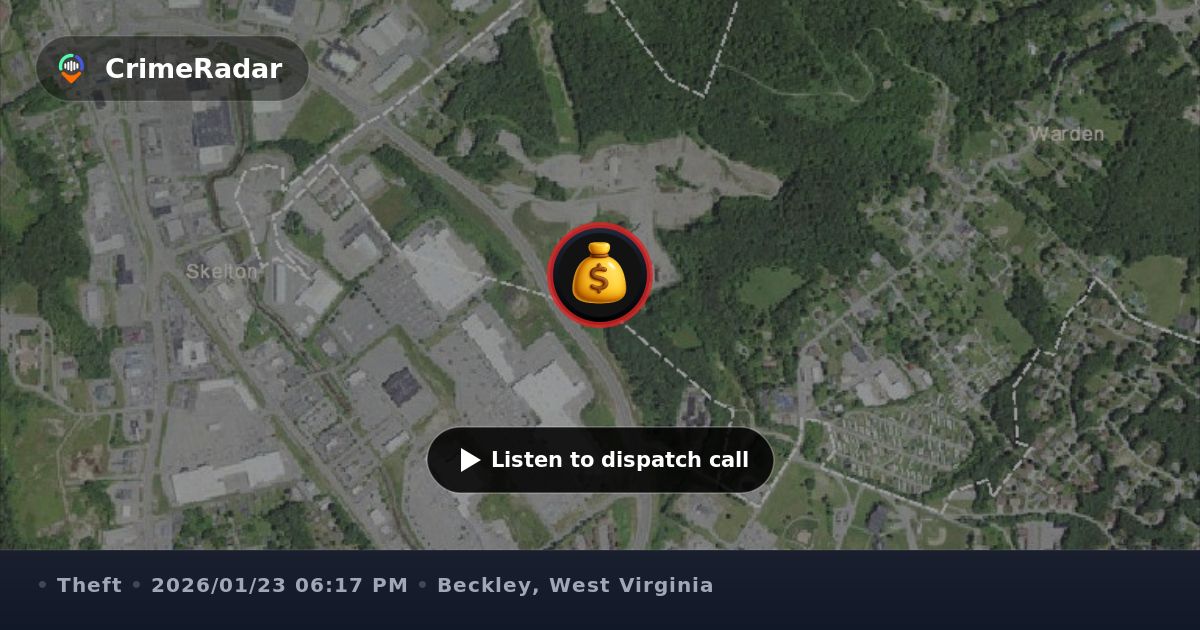 Possible vehicle break-in near Galleria Plaza, Beckley WV | CrimeRadar