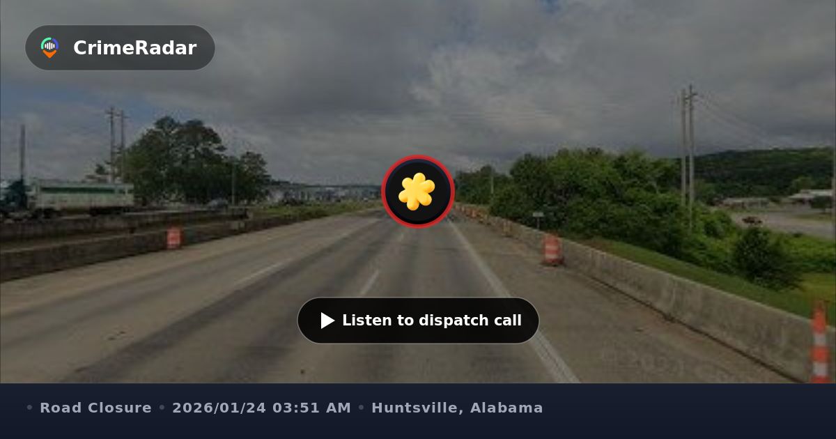 Icy conditions cause hazard on Jordan Lane overpass, Huntsville AL ...