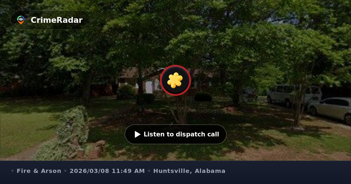 Gas leak response with hazmat standby, Huntsville AL | CrimeRadar