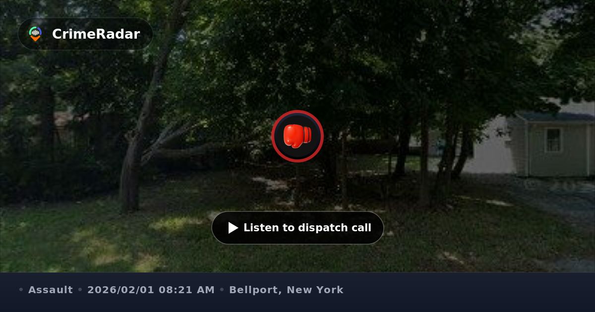 Confirmed stabbing reported near Doane Avenue, Bellport NY | CrimeRadar