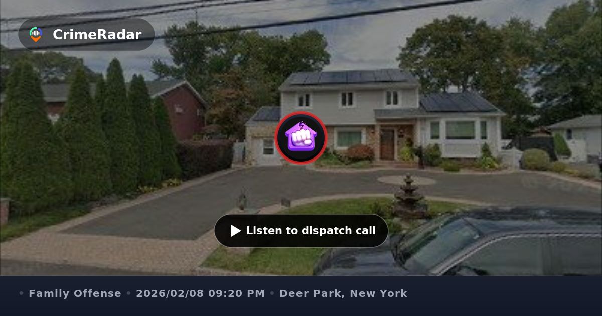 Possible domestic assault reported near Baldwin Path, Deer Park NY ...