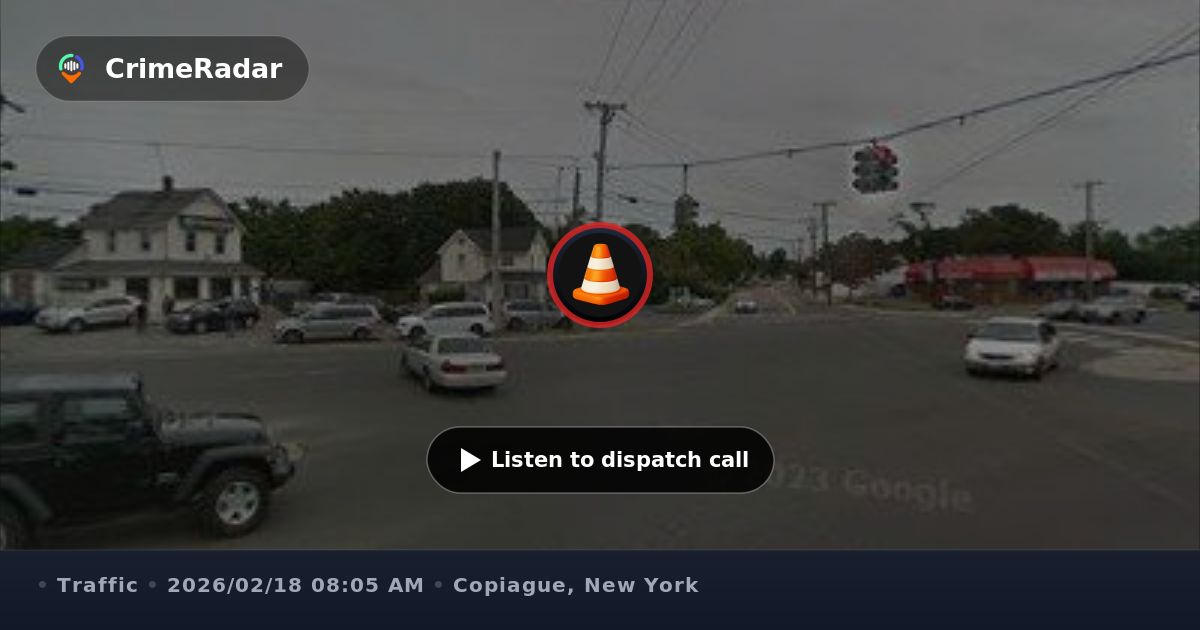 Flashing yellow lights on Sunrise Highway, Copiague NY | CrimeRadar