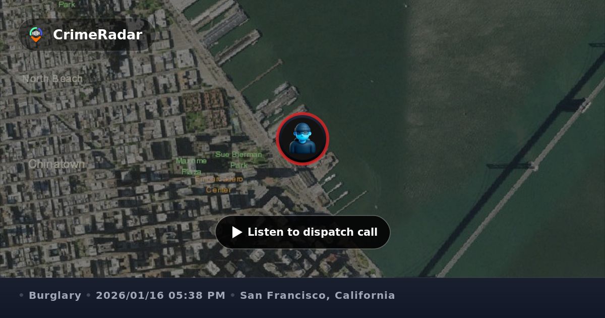 Possible burglary at bank near California St, San Francisco CA | CrimeRadar