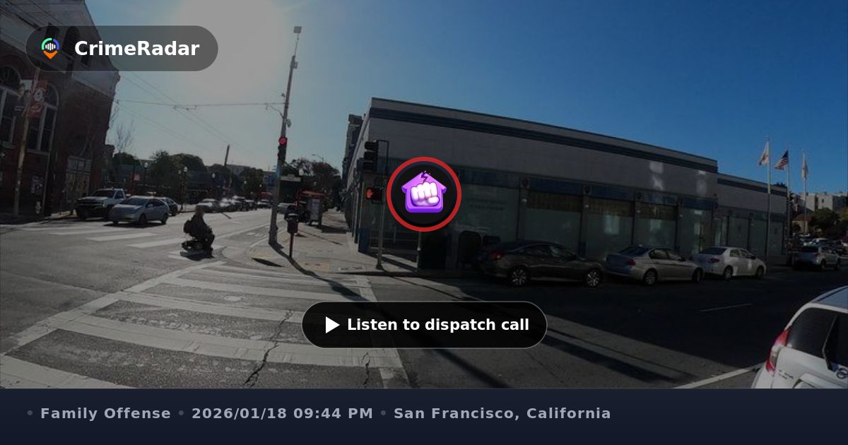 Apparent family assault near Fillmore St, San Francisco CA | CrimeRadar