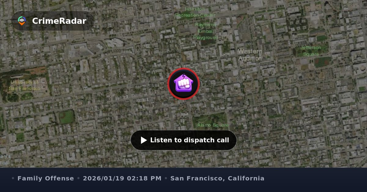 Officers respond to domestic disturbance near Fillmore St, San ...