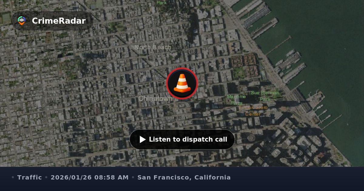 Motorcycle accident near Bush and Trinity, San Francisco CA | CrimeRadar