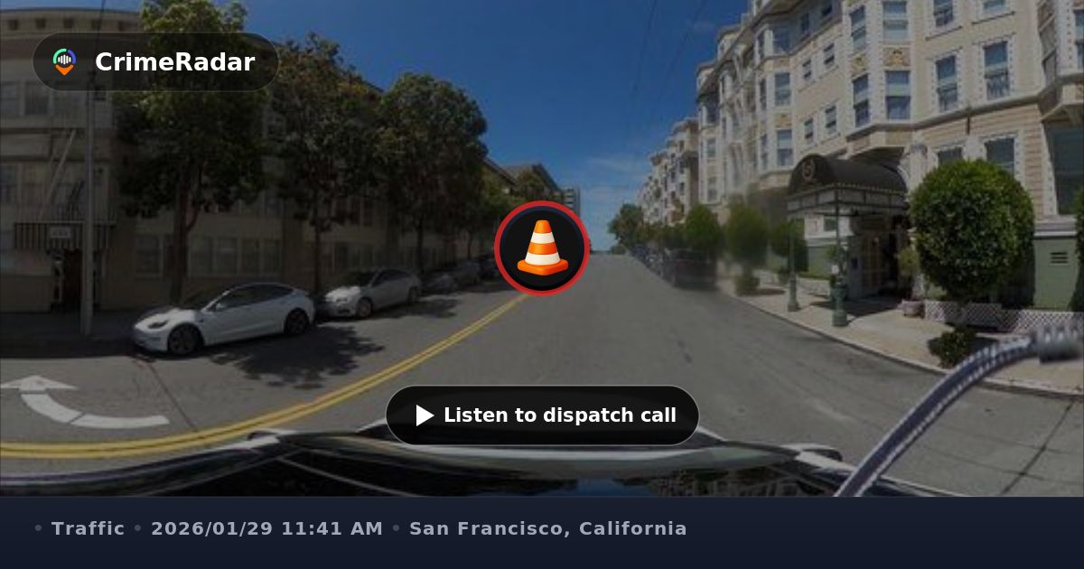 Vehicle speeds away on Gough St, San Francisco CA | CrimeRadar