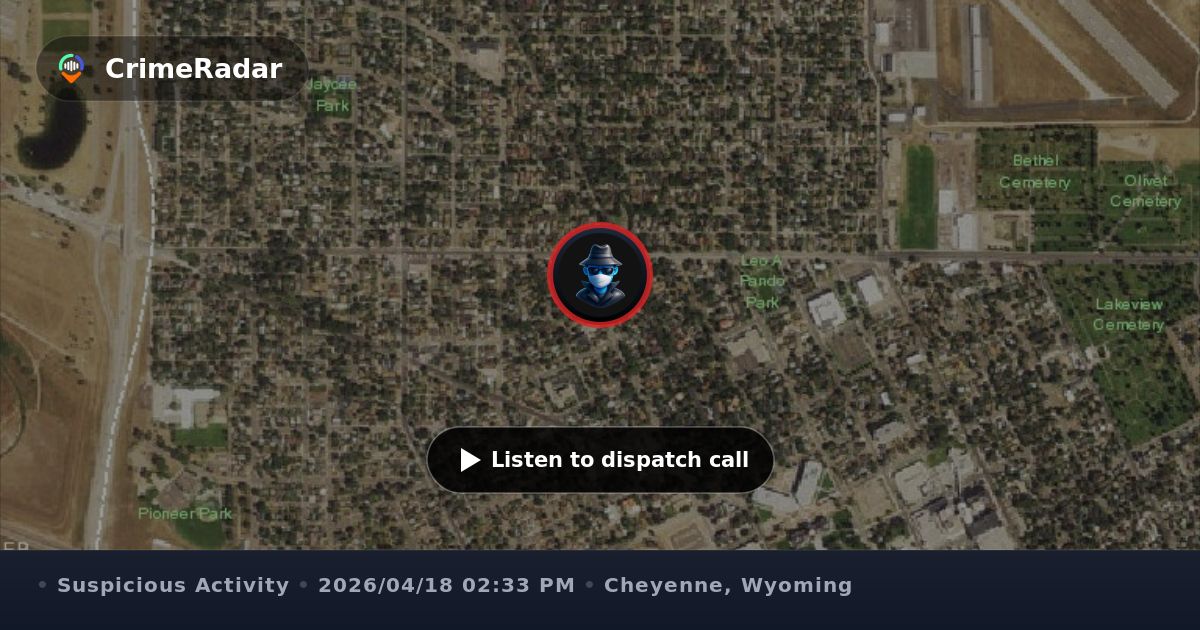 Trespassing complaint over yard digging, Cheyenne WY | CrimeRadar