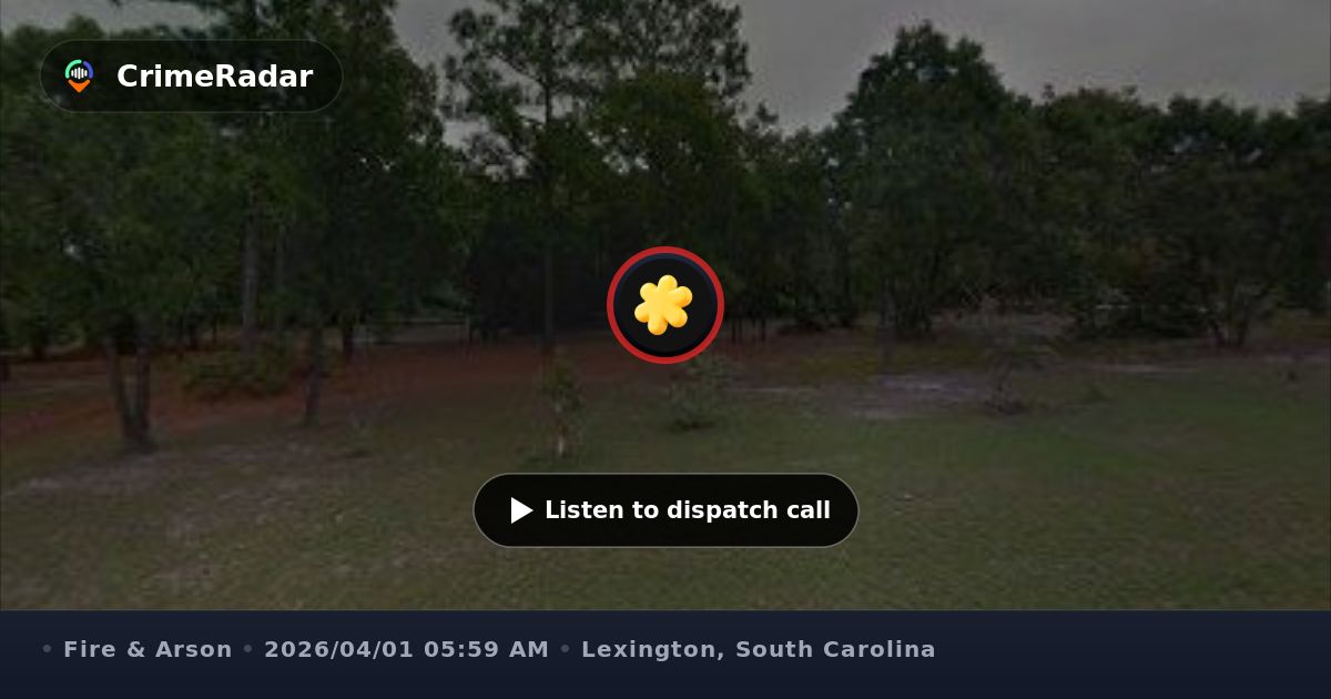 Structure fire reported on Longview Street, Lexington SC | CrimeRadar