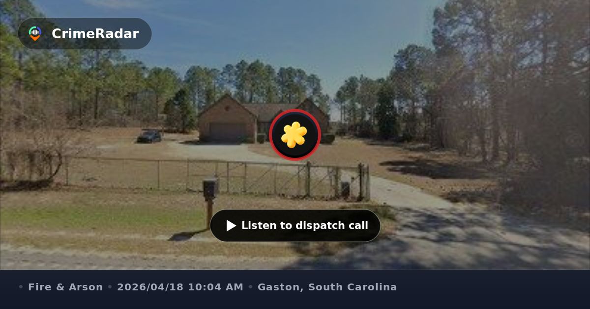 Structure fire reported on Wood Trail Drive, Gaston SC | CrimeRadar