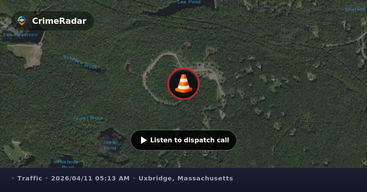 Overnight crash damages signs on southbound ramp, Uxbridge MA | CrimeRadar