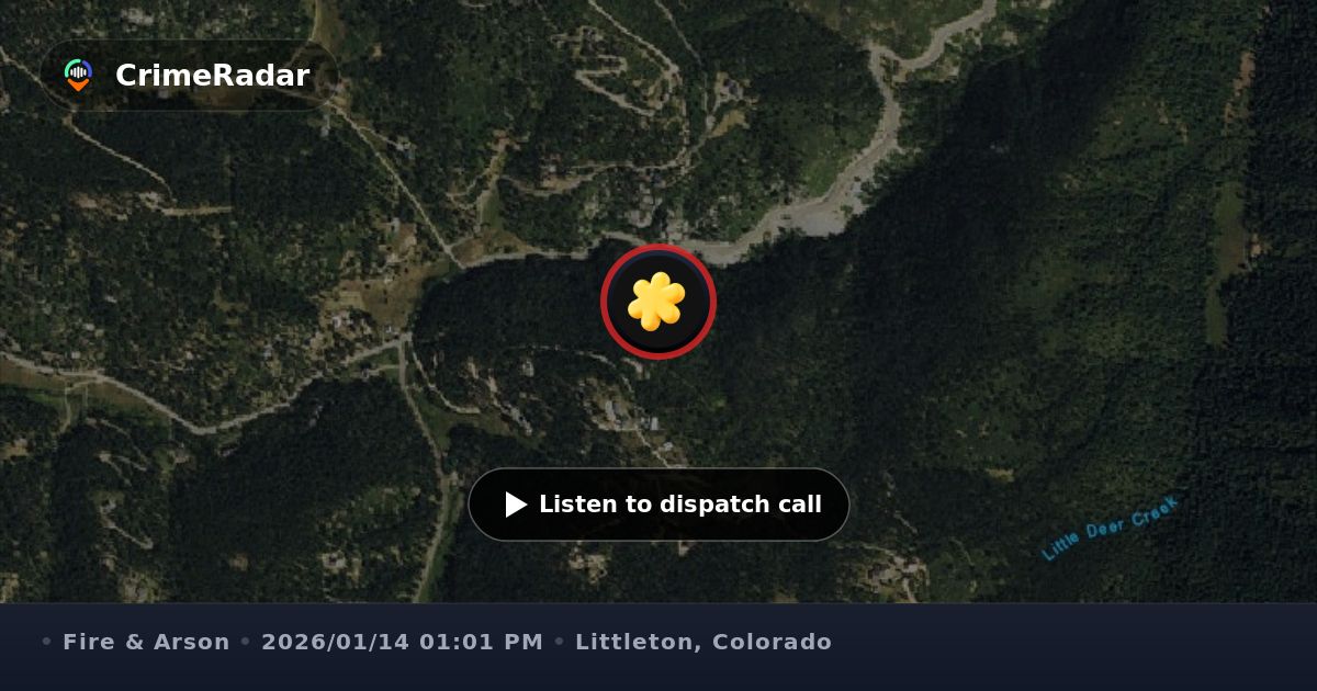 Fire crews check for small fire near Critchell Ln, Littleton CO ...