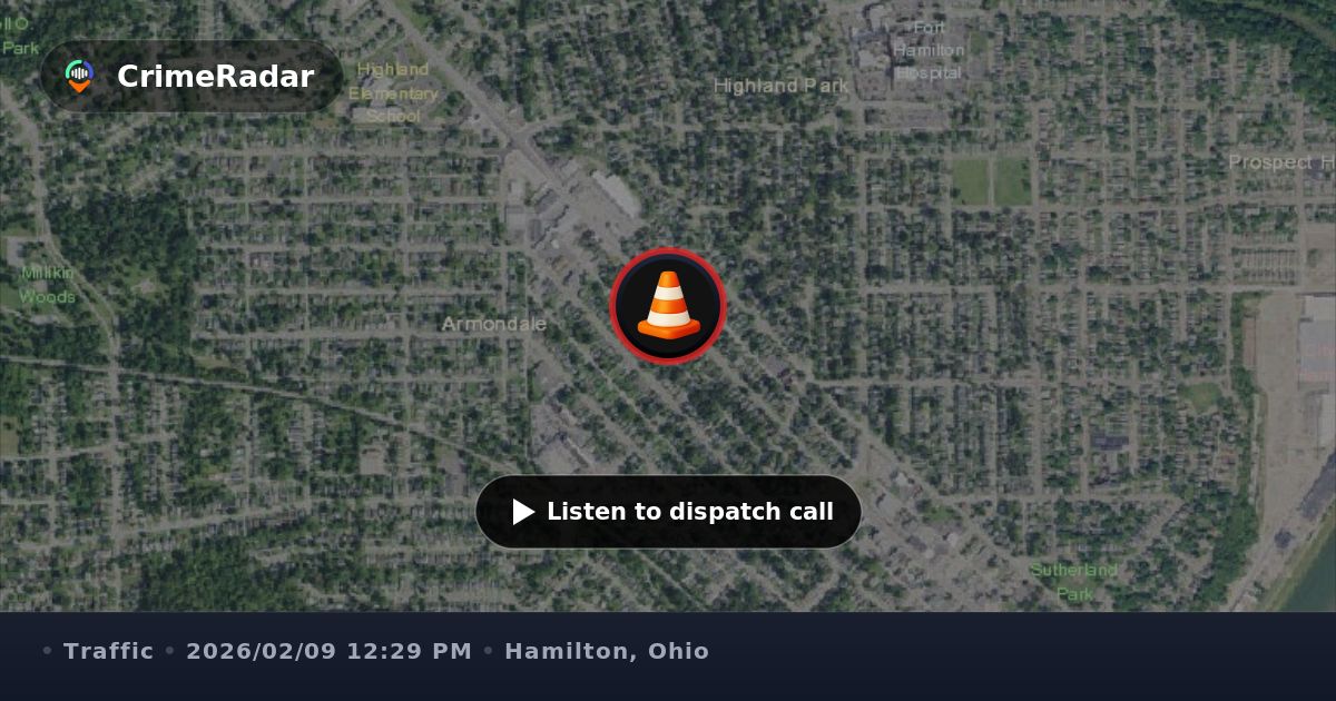 Injury crash reported near Main St in Hamilton, Hamilton OH | CrimeRadar