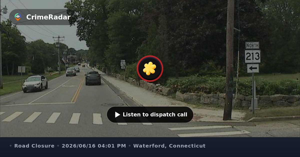 Sinkhole reported near hydrant on Rope Ferry Road, Waterford CT ...