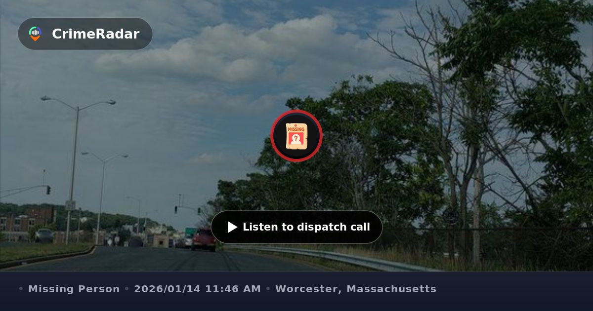 Officers check on individual near Madison St, Worcester MA | CrimeRadar