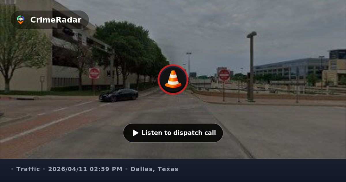 Traffic stop on black Cadillac on Central Expressway, Dallas TX ...