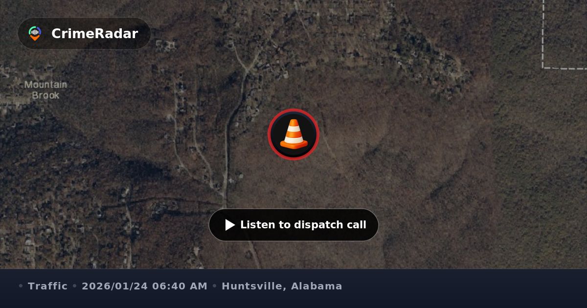 Vehicle stuck blocks road near Monte Sano Blvd, Huntsville AL | CrimeRadar