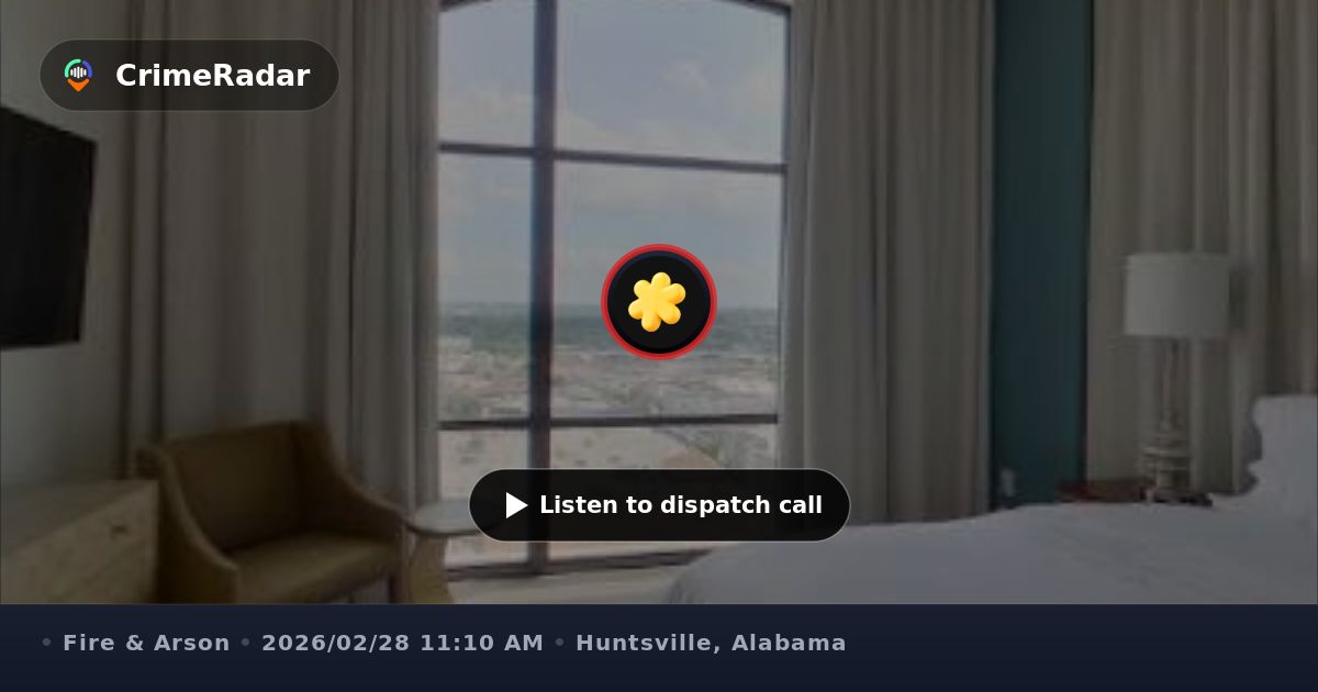 Fire alarm at hotel on Governors West, Huntsville AL | CrimeRadar