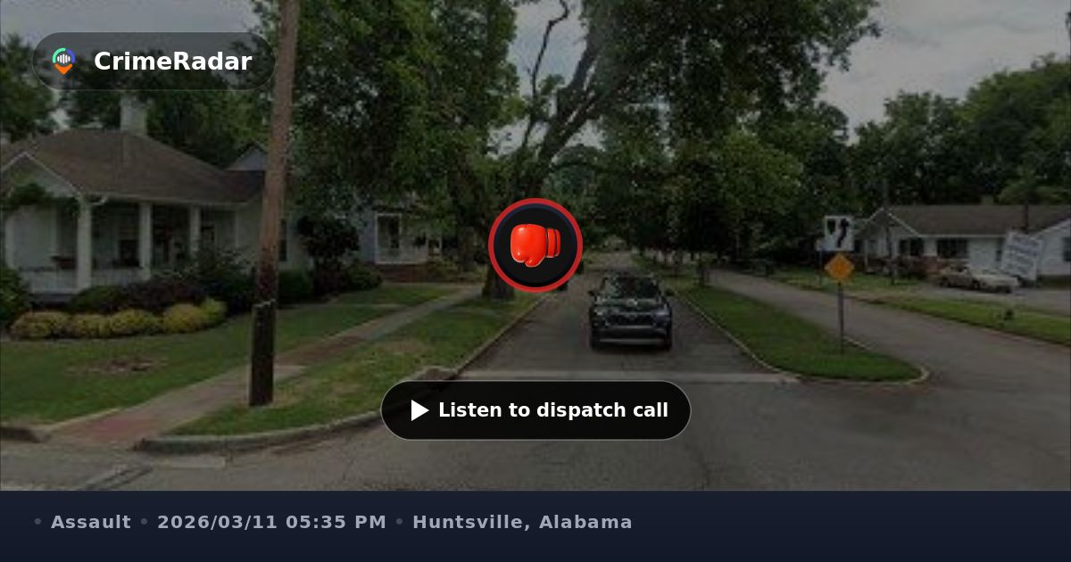 Assault victim with chest pain at Russell and Pratt, Huntsville AL ...