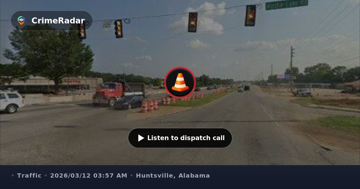 Traffic stop on red Toyota Camry at Parkway, Huntsville AL | CrimeRadar