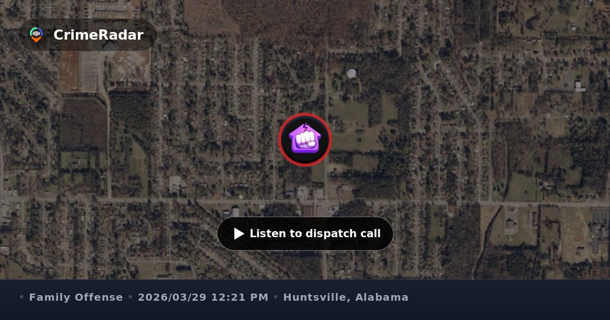 Father reportedly having manic episode at home, Huntsville AL | CrimeRadar