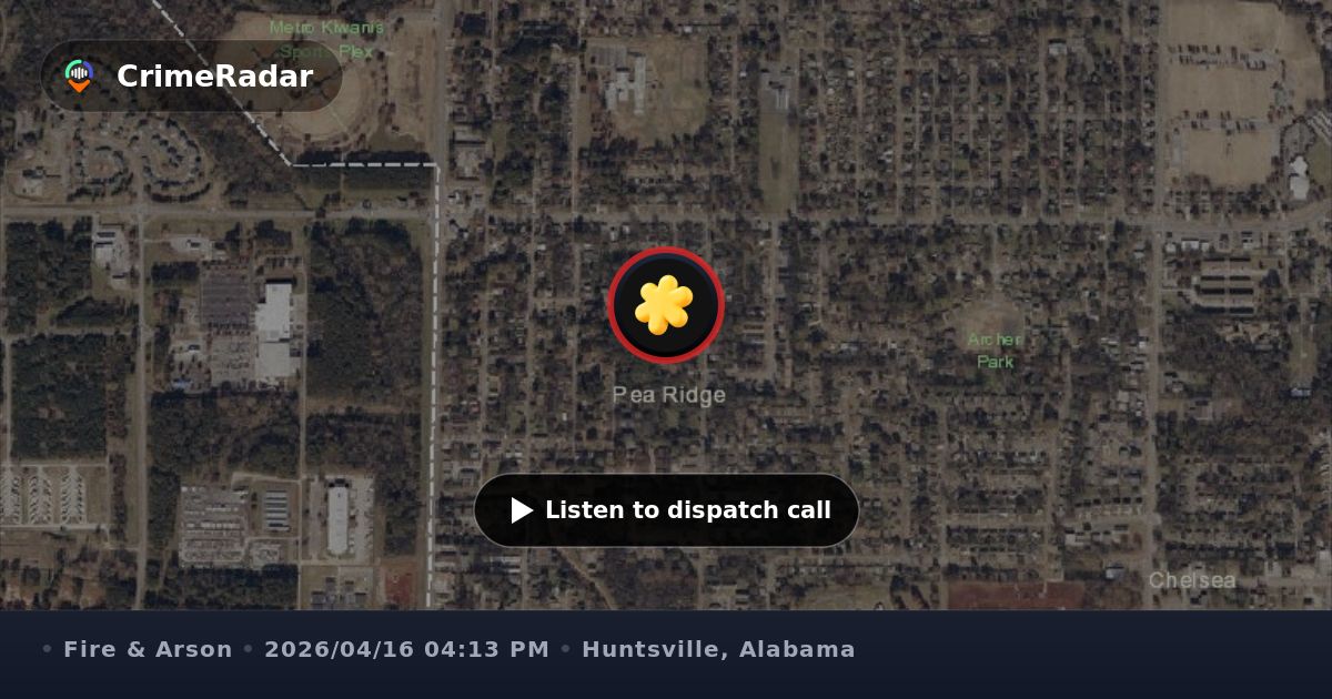 Apartment fire alarm at Newsome Road complex, Huntsville AL | CrimeRadar