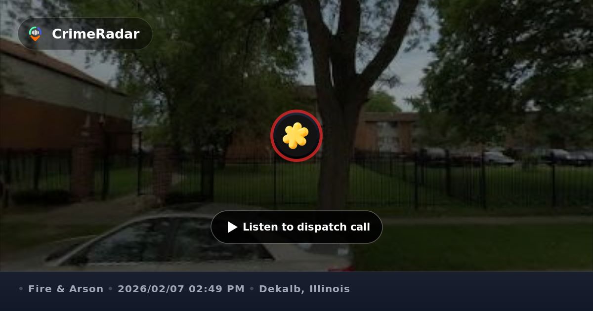 Fire crews respond to gas odor near Edgebrook Dr, Dekalb IL | CrimeRadar