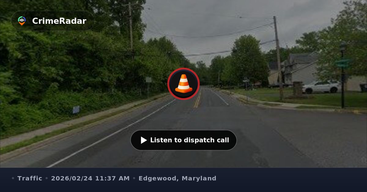 SUV crashes into pole on Willoughby Beach Road, Edgewood MD | CrimeRadar