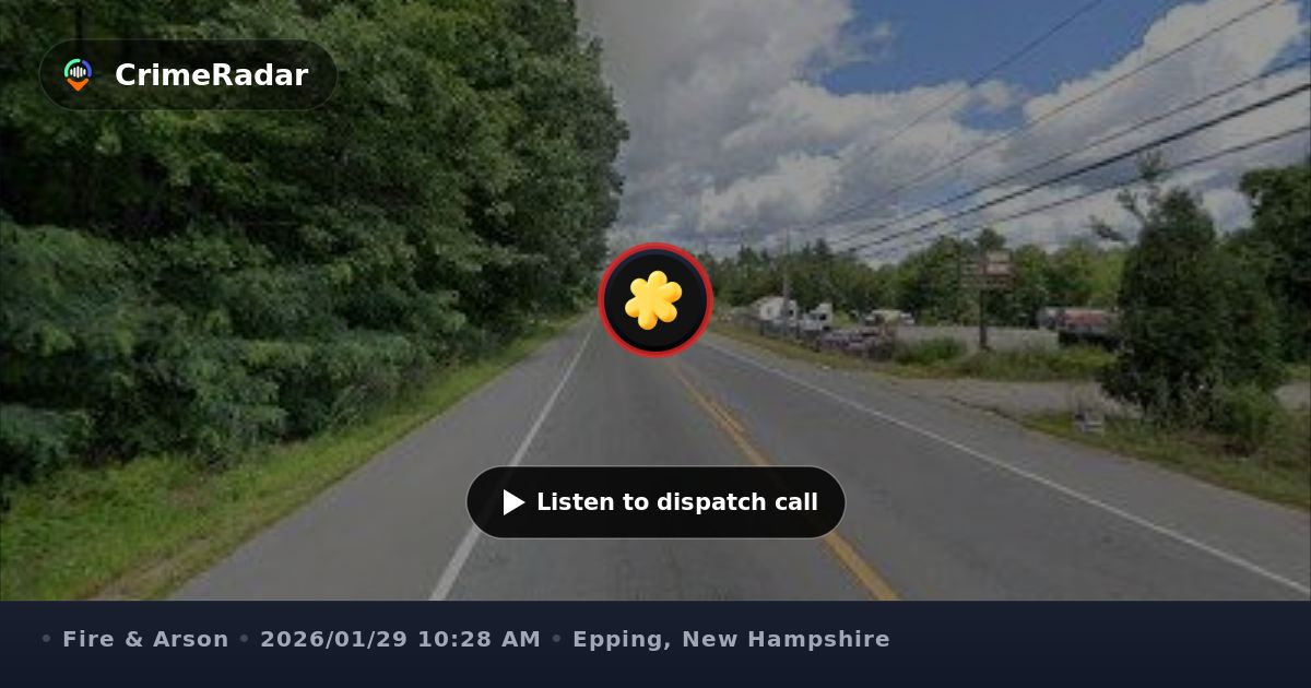 Engine fire extinguished on Calef Highway, Epping NH | CrimeRadar