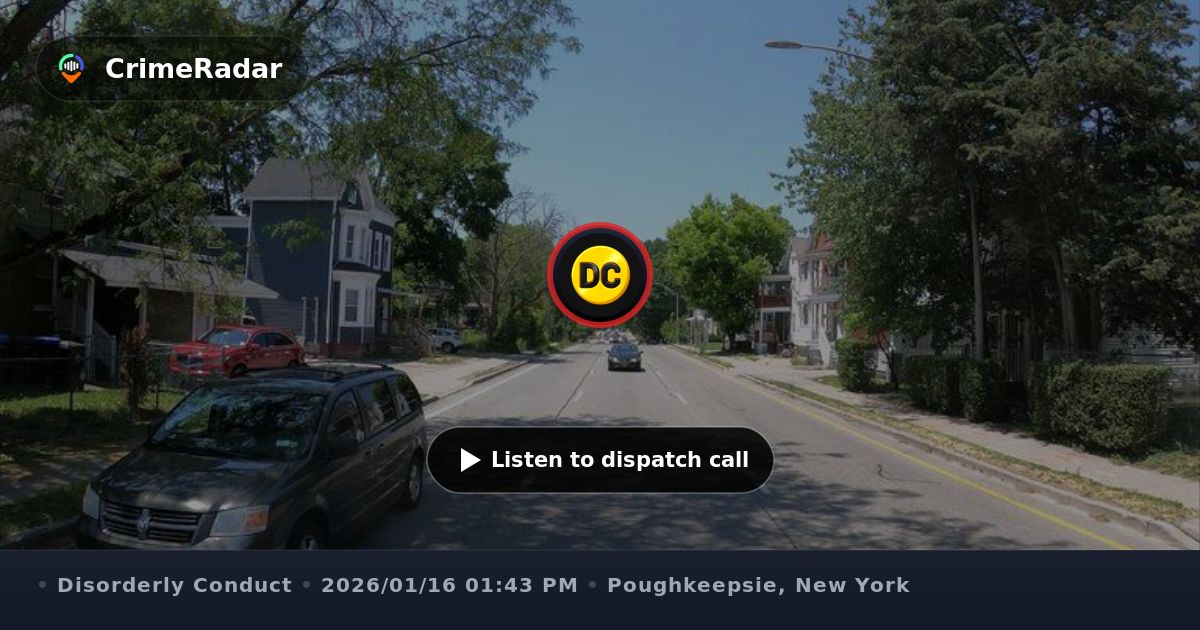 Possible dispute between tenants near Church St, Poughkeepsie NY ...