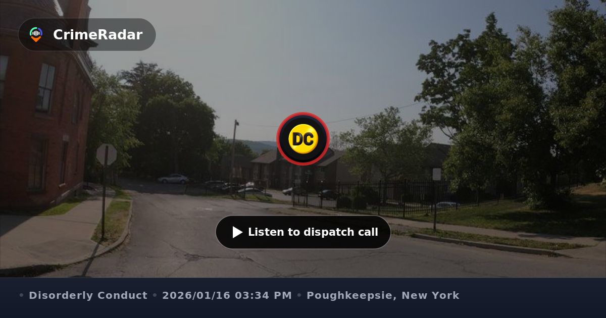 Disturbance reported at store near Market St, Poughkeepsie NY | CrimeRadar