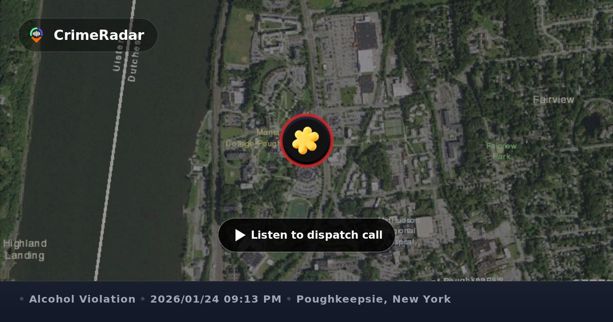 Possible intoxicated student at Marist University dorm, Poughkeepsie NY ...