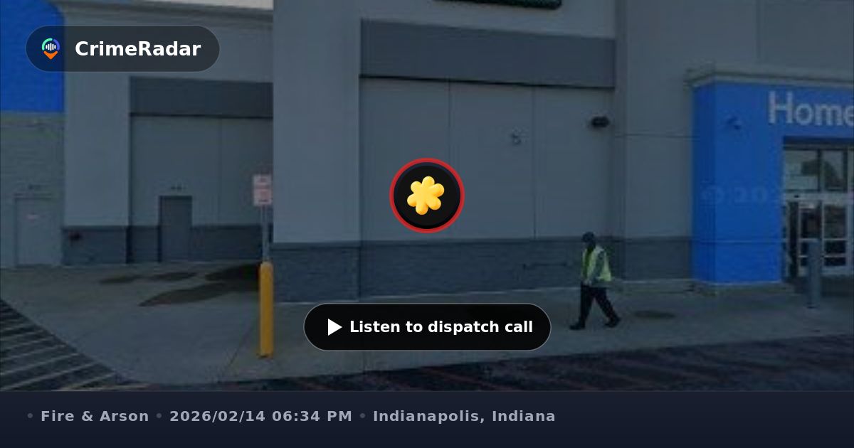 Vehicle fire at Walmart on Lafayette Road, Indianapolis IN | CrimeRadar