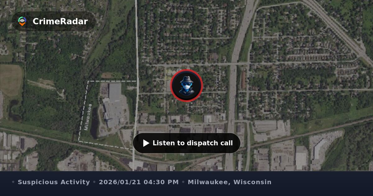 Police detain suspect after foot pursuit, Milwaukee WI | CrimeRadar
