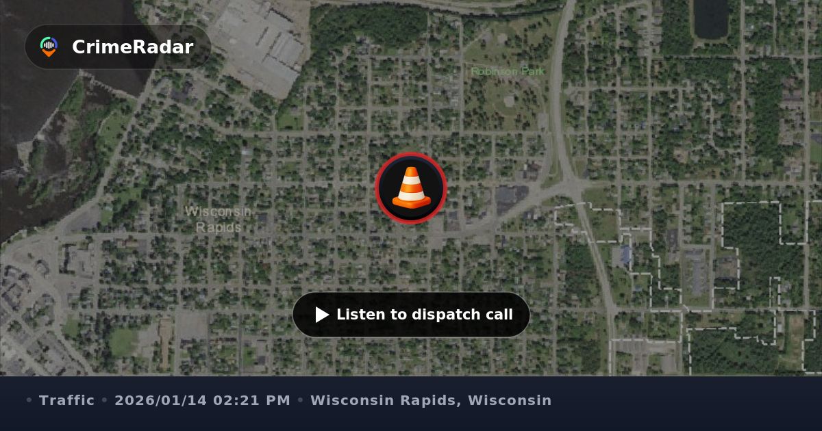 Officers check on traffic incident near Oak St, Wisconsin Rapids WI ...