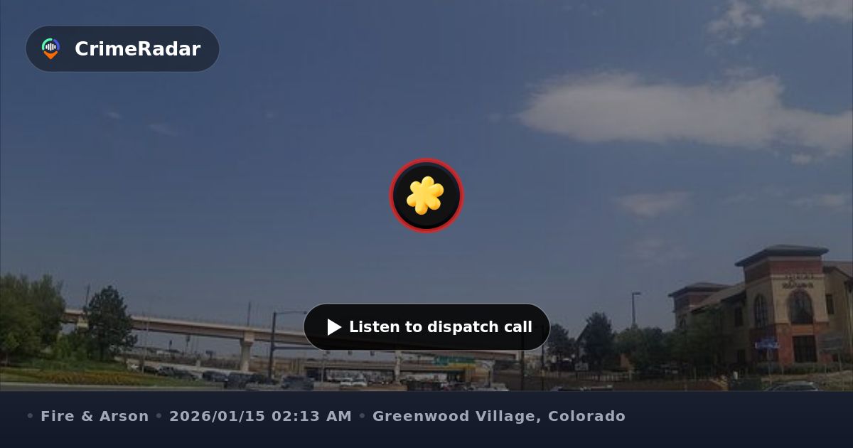 Dumpster fire near Yosemite Ct construction area, Greenwood Village CO ...