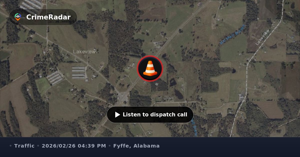 Vehicle accident reported at Rowdy’s on AL-75, Fyffe AL | CrimeRadar