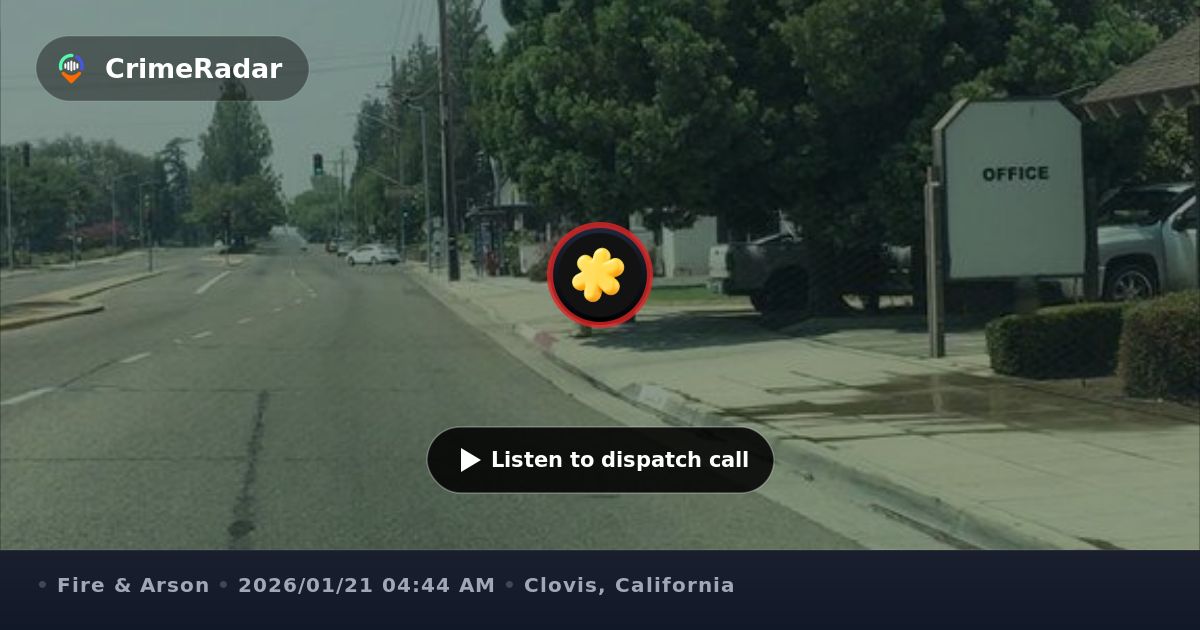 Small debris fire near Highway 168 and Bullard, Clovis CA | CrimeRadar